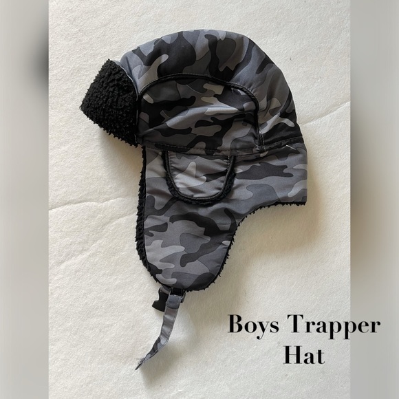 Accessories | 39 Boys Faux Sherpalined Camo Trappers Hat | Poshmark